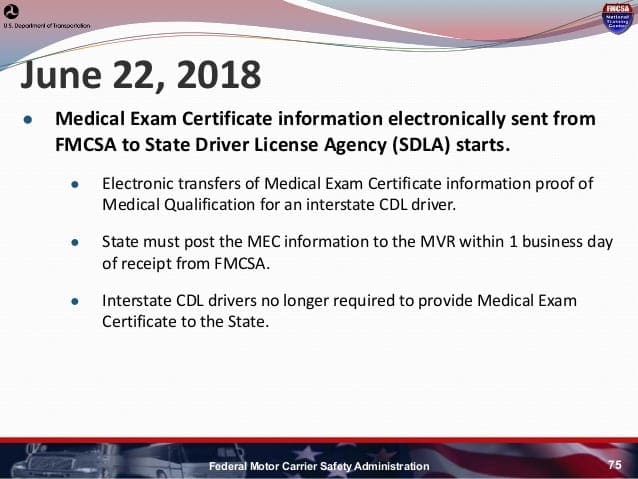 FMCSA Expects to Delay its Medical Certification Rule | International ...
